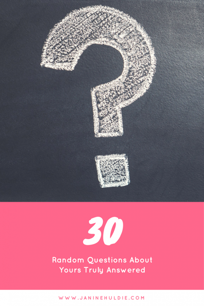 30 Random Questions About Yours Truly Answered - Just a Mom's World