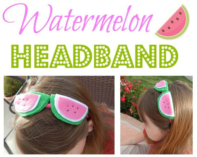 DIY Watermelon Headband TSSBH - Just a Mom's World