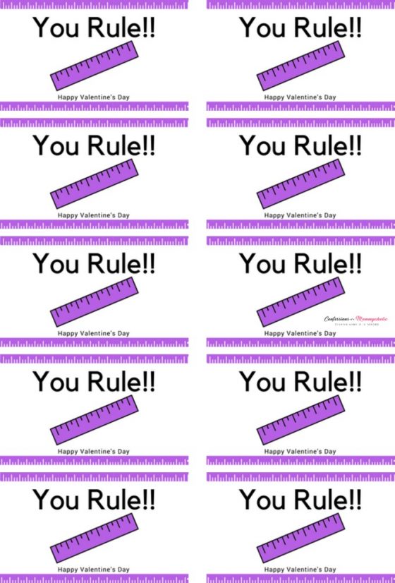 You Rule Valentine Gift Craft For Teachers - COAM