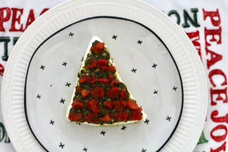 NO Bake Cheesy Christmas Tree Dip Appetizer Recipe