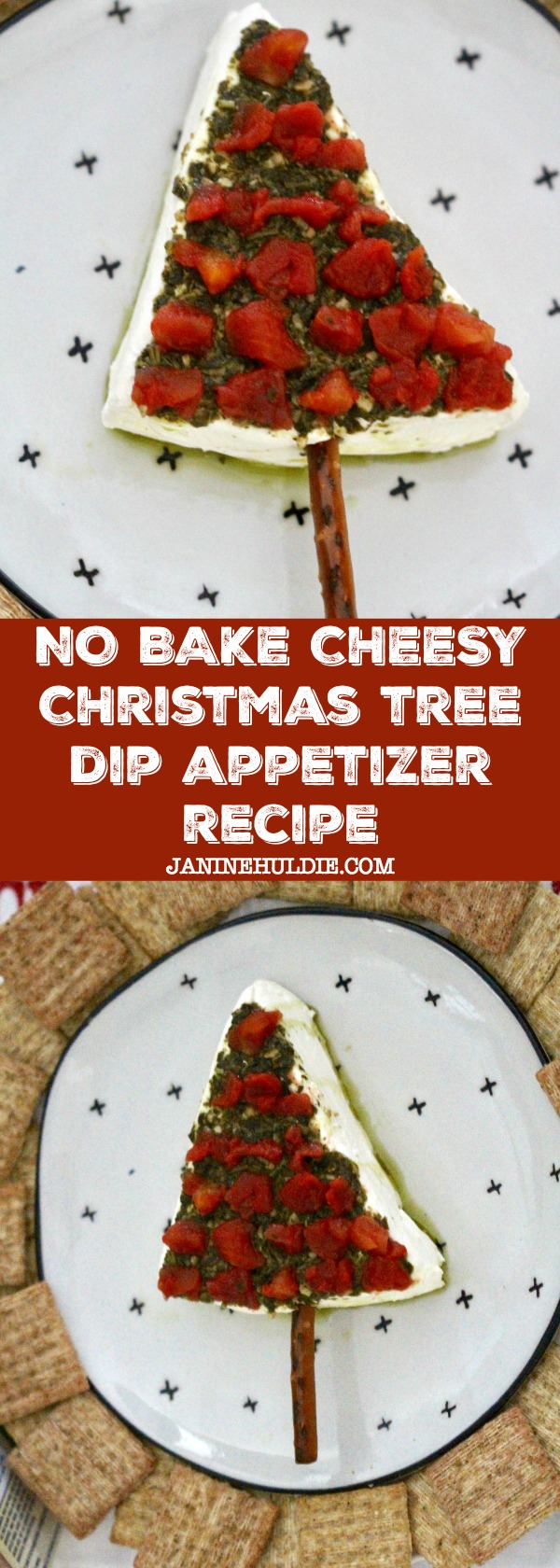 NO Bake Cheesy Christmas Tree Dip Appetizer Recipe