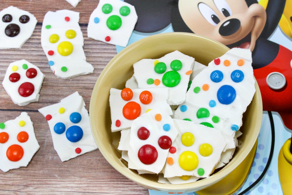 Mickey Mouse Bark Candy Recipe Tutorial for Mickey Mouse Lovers
