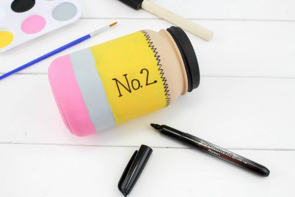 Back to School Pencil Mason Jar Craft Tutorial