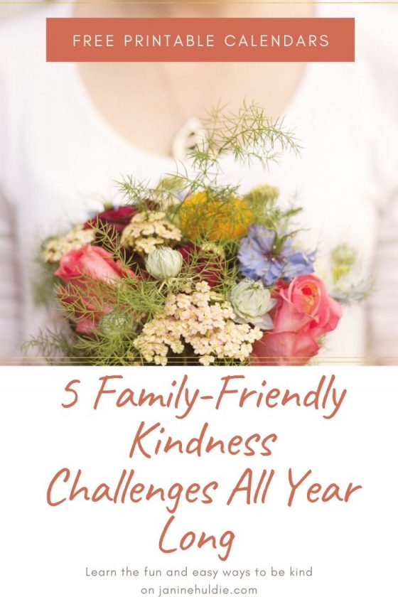 5 Family-Fun Kindness Challenges All Year Long Plus Calendar Printables