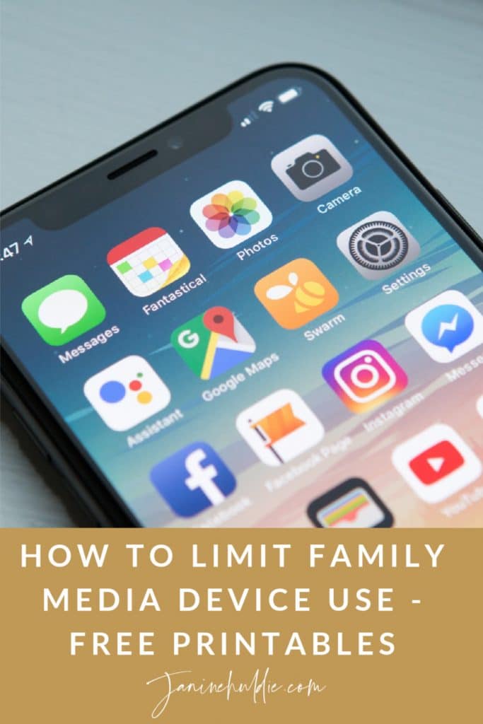 Family Media Device Agreement Printables to Help Limit Screen Time