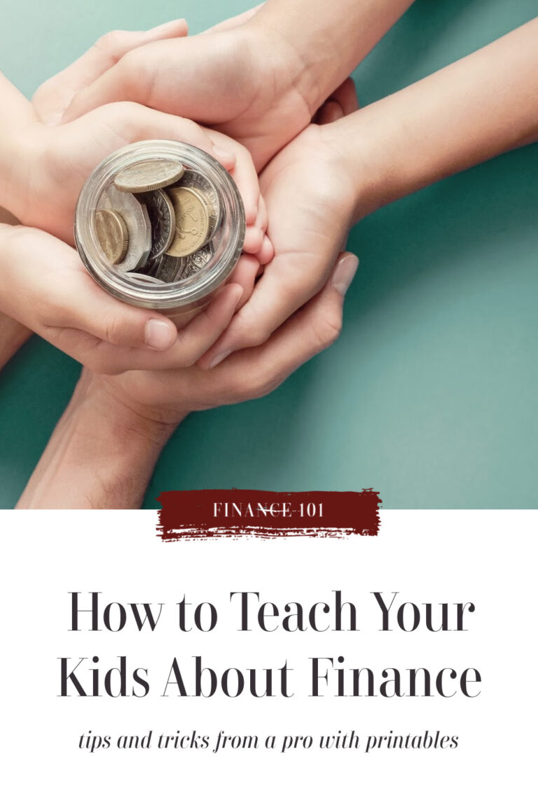 Help Teach Your Kids About Finance with Financial Planning Printables